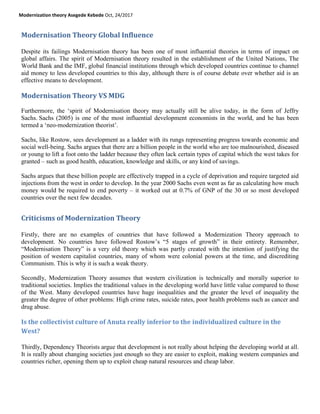 Modernization theory | PDF