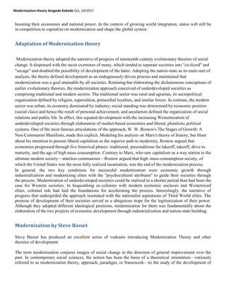 Modernization theory | PDF