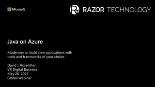 Modernize Java Apps on Microsoft Azure | PDF