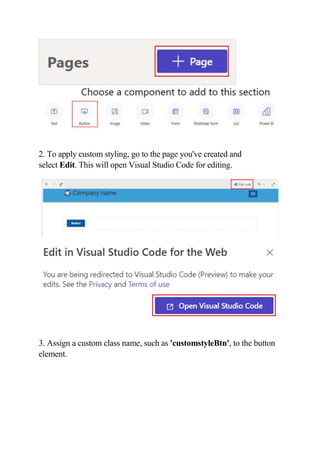 Modernize Microsoft Power Pages with OOTB Styles and Custom Styles.docx