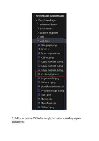 Modernize Microsoft Power Pages with OOTB Styles and Custom Styles.docx