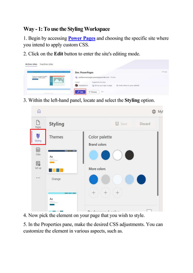 Modernize Microsoft Power Pages With Ootb Styles And Custom Stylesdocx