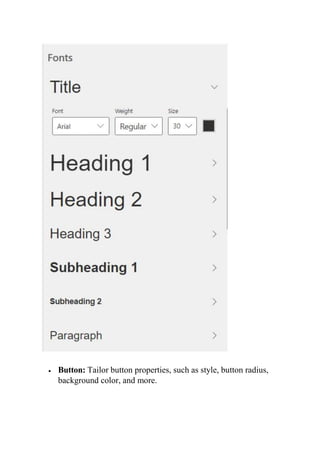 Modernize Microsoft Power Pages with OOTB Styles and Custom Styles.docx
