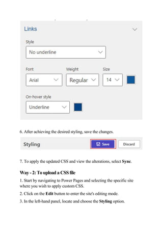Modernize Microsoft Power Pages with OOTB Styles and Custom Styles.docx