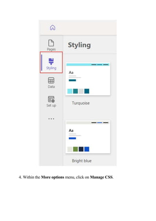 Modernize Microsoft Power Pages with OOTB Styles and Custom Styles.docx