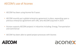 Modernize project controls to ensure project success aecom | PPTX
