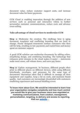 Modernizing Customer Communications Management (Ccm) in the Cloud.pdf