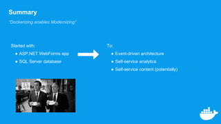 Modernizing .NET Apps with Docker | PDF | Computer Software and Applications | Computing