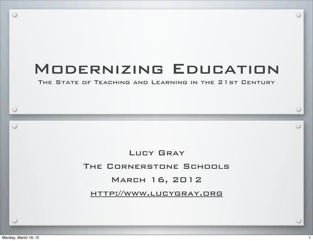 Modernizing Education | PPT