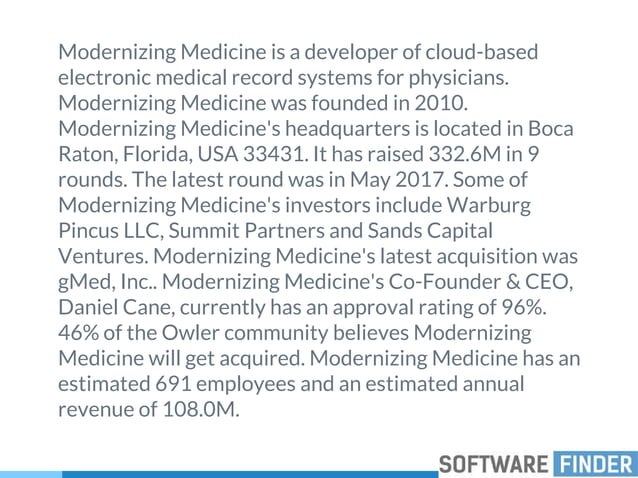 Modernizing medicine ehr | PPT