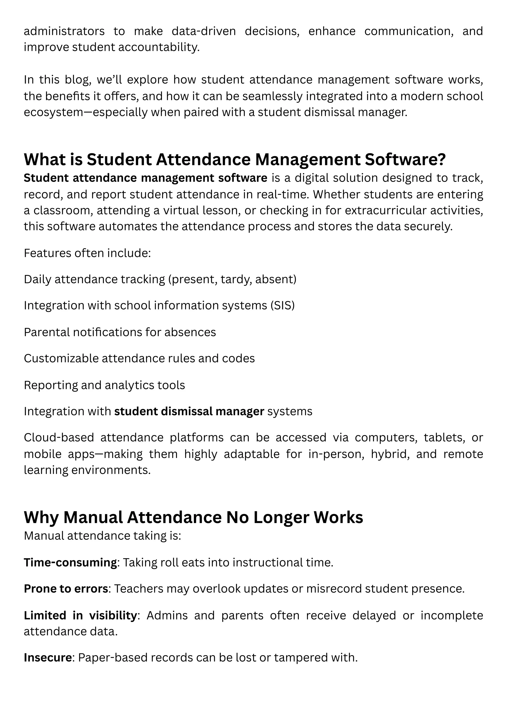 Modernizing School Operations with Student Attendance Management ...