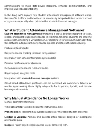 Modernizing School Operations with Student Attendance Management ...