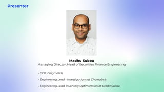 Apidays Singapore 2024 - Modernizing Securities Finance by Madhu Subbu | PPT