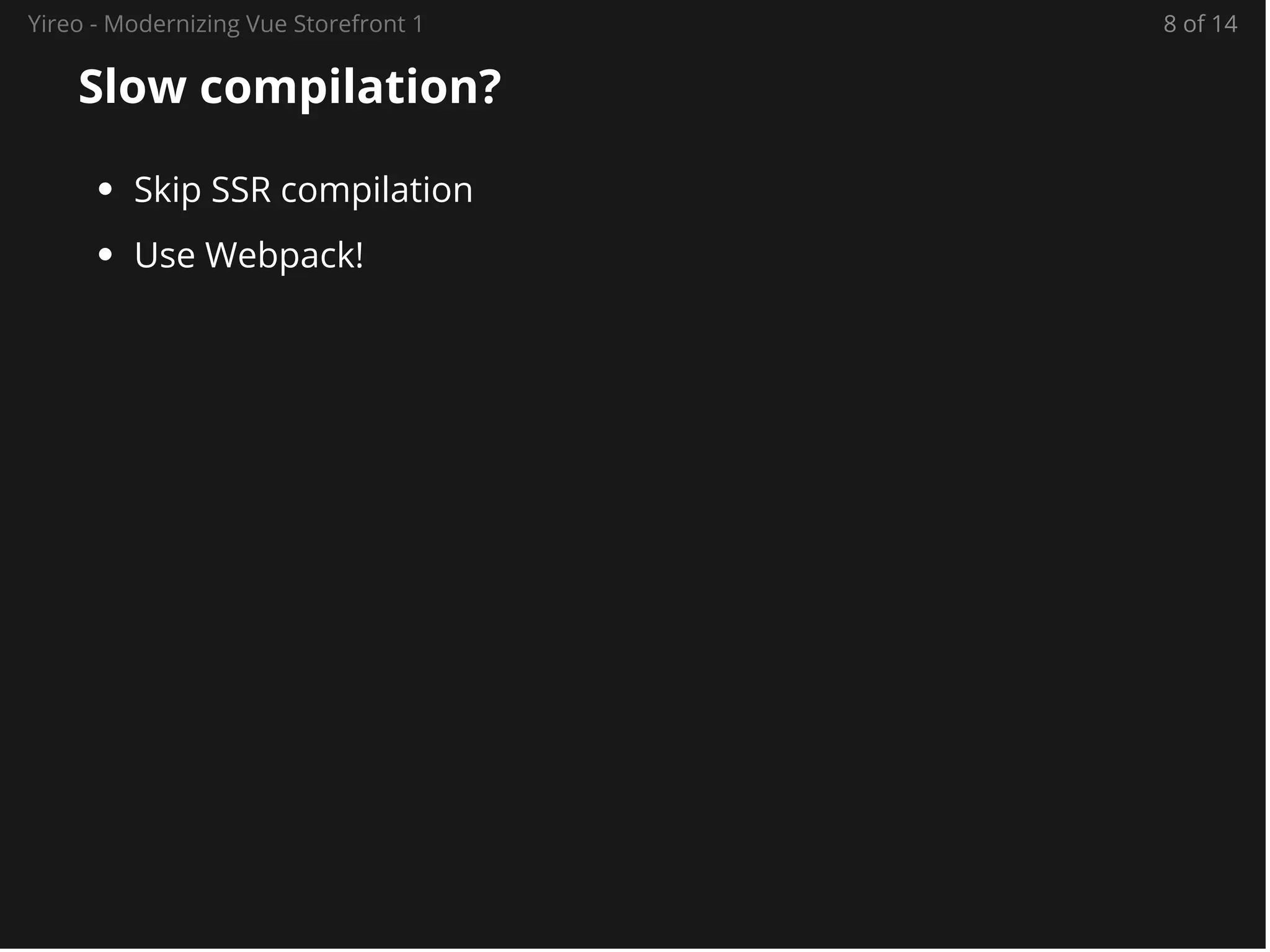 Modernizing Vue Storefront 1 | PPT
