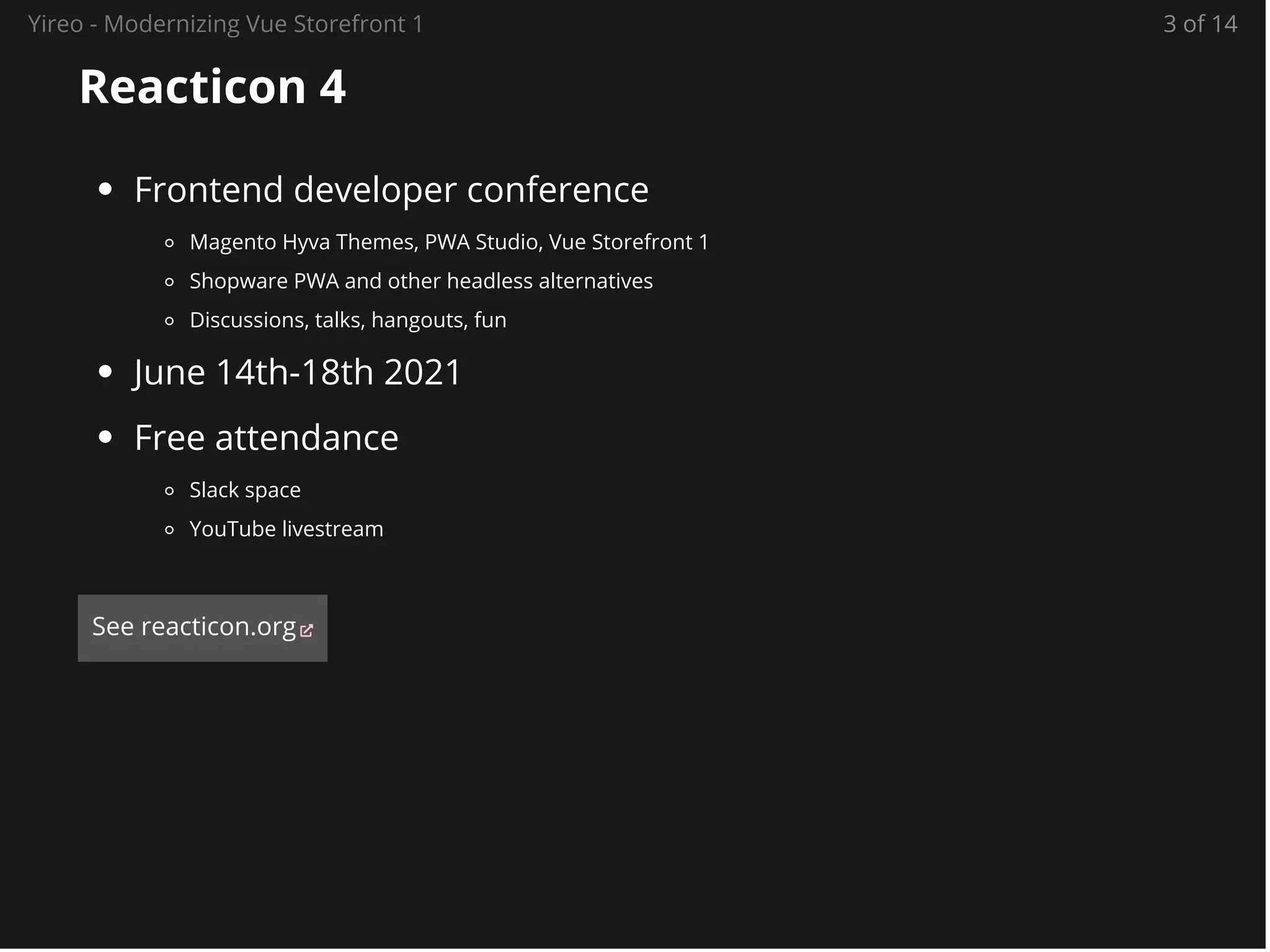 Modernizing Vue Storefront 1 | PPT