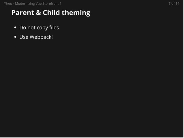 Modernizing Vue Storefront 1 | PPT