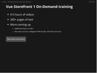 Modernizing Vue Storefront 1 | PPT