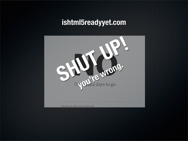 Modernizr - Detecting HTML5 and CSS3 support | PPT