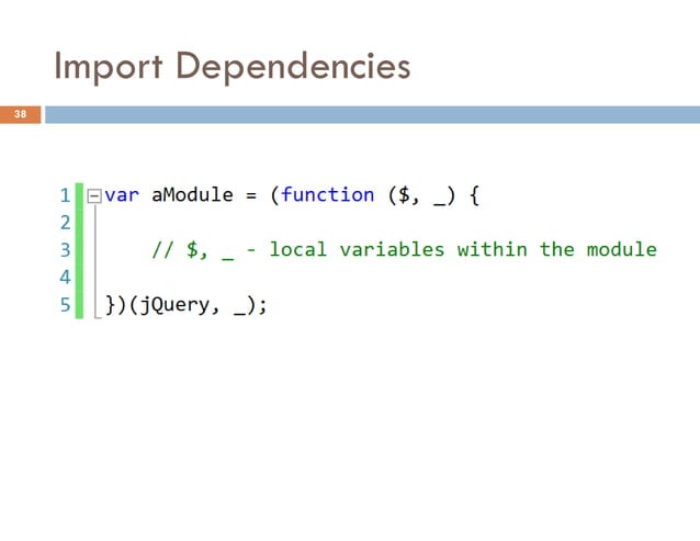 Modern JavaScript Applications: Design Patterns | PPT