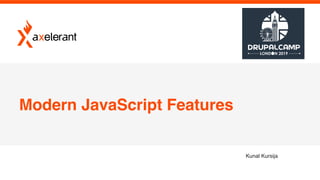 Modern JavaScript features | PPT