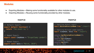 Modern JavaScript features | PPT