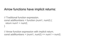 Modern JS with ES6 | PPT