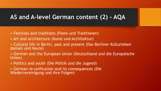Modern languages A level | PPTX