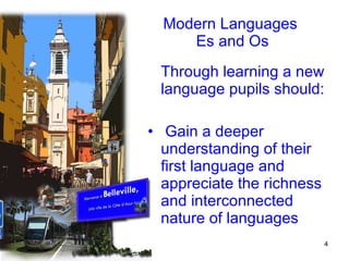 Modern Languages in the Primary School transition | PPT