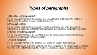 Modern languages program discursive -types of paragraphs. | PPT