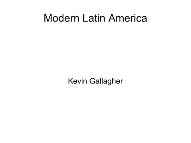 Modern latin america | PPT