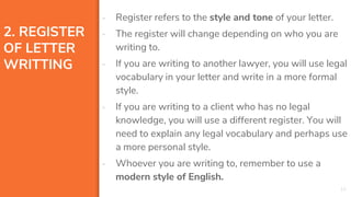 Modern letter writing- part II | PPT