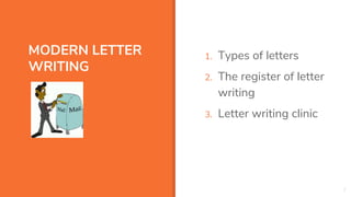 Modern letter writing- part II | PPT