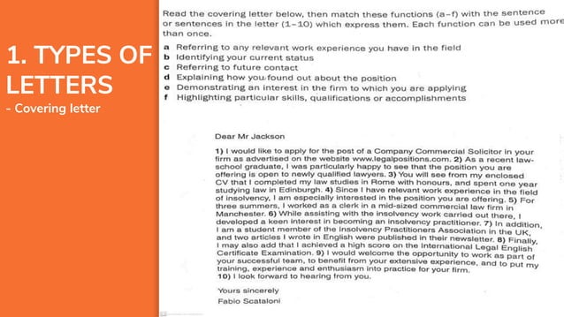 Modern letter writing- part II | PPT