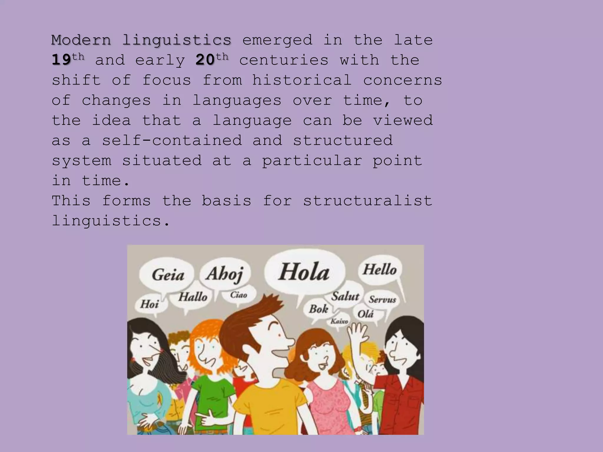 Modern linguistics | PPTX