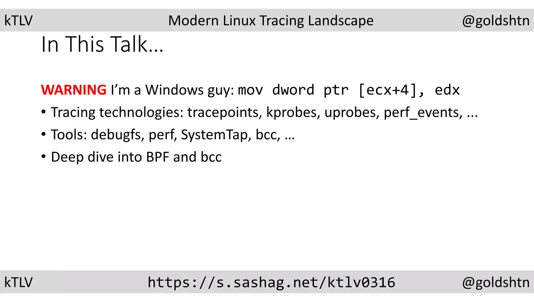 Modern Linux Tracing Landscape | PPTX