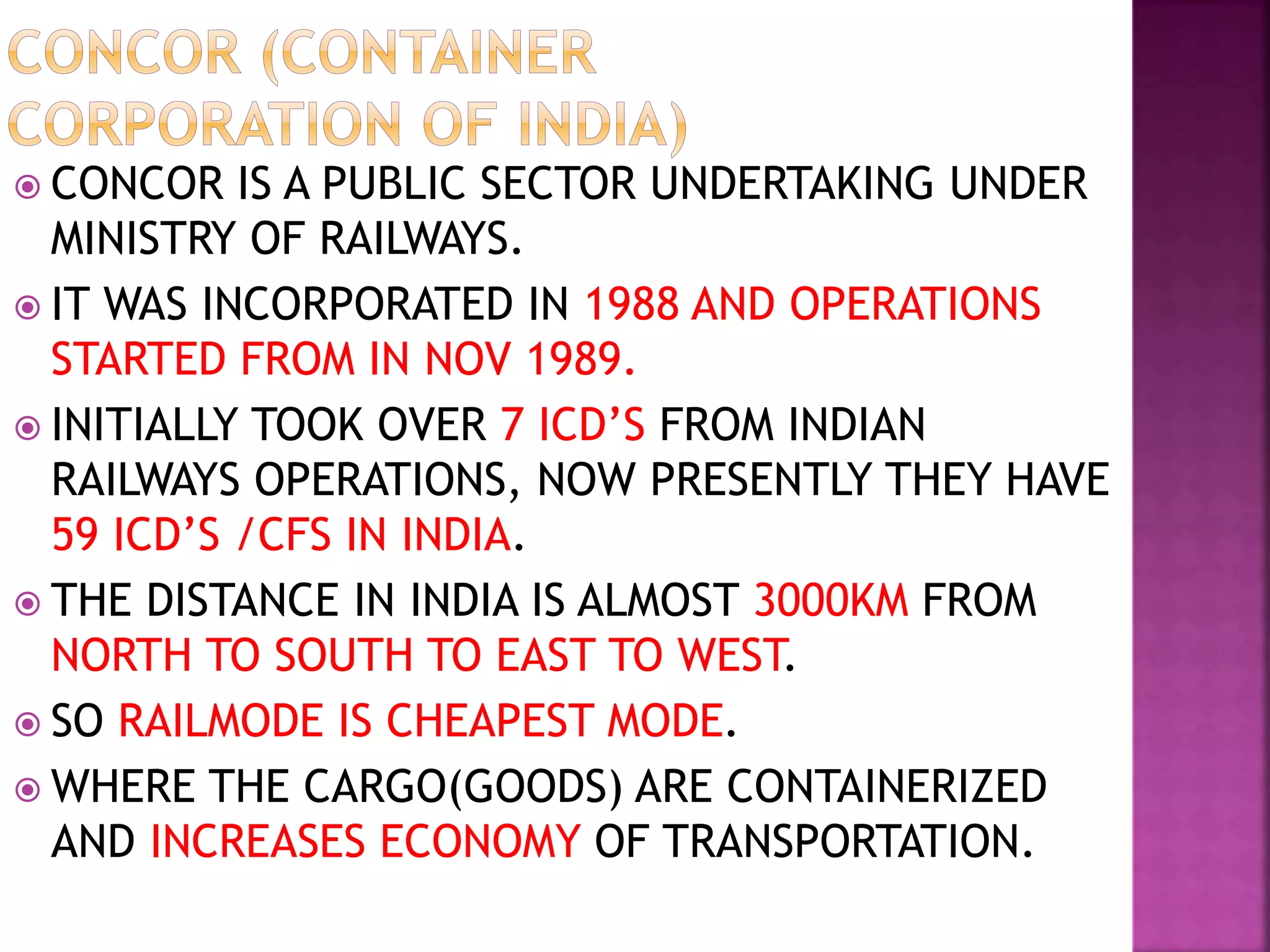 Modern logistics infrastructure | PPTX