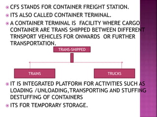 Modern logistics infrastructure | PPTX