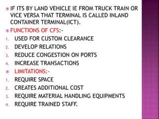 Modern logistics infrastructure | PPTX