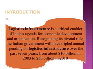 Modern logistics infrastructure | PPTX