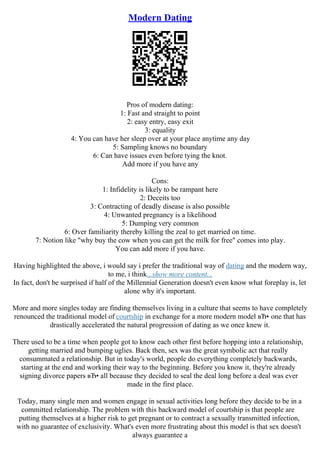 Modern Love Essays | PDF