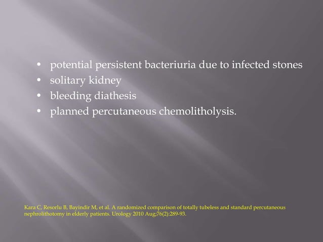 Modern management of stone disease | PPT
