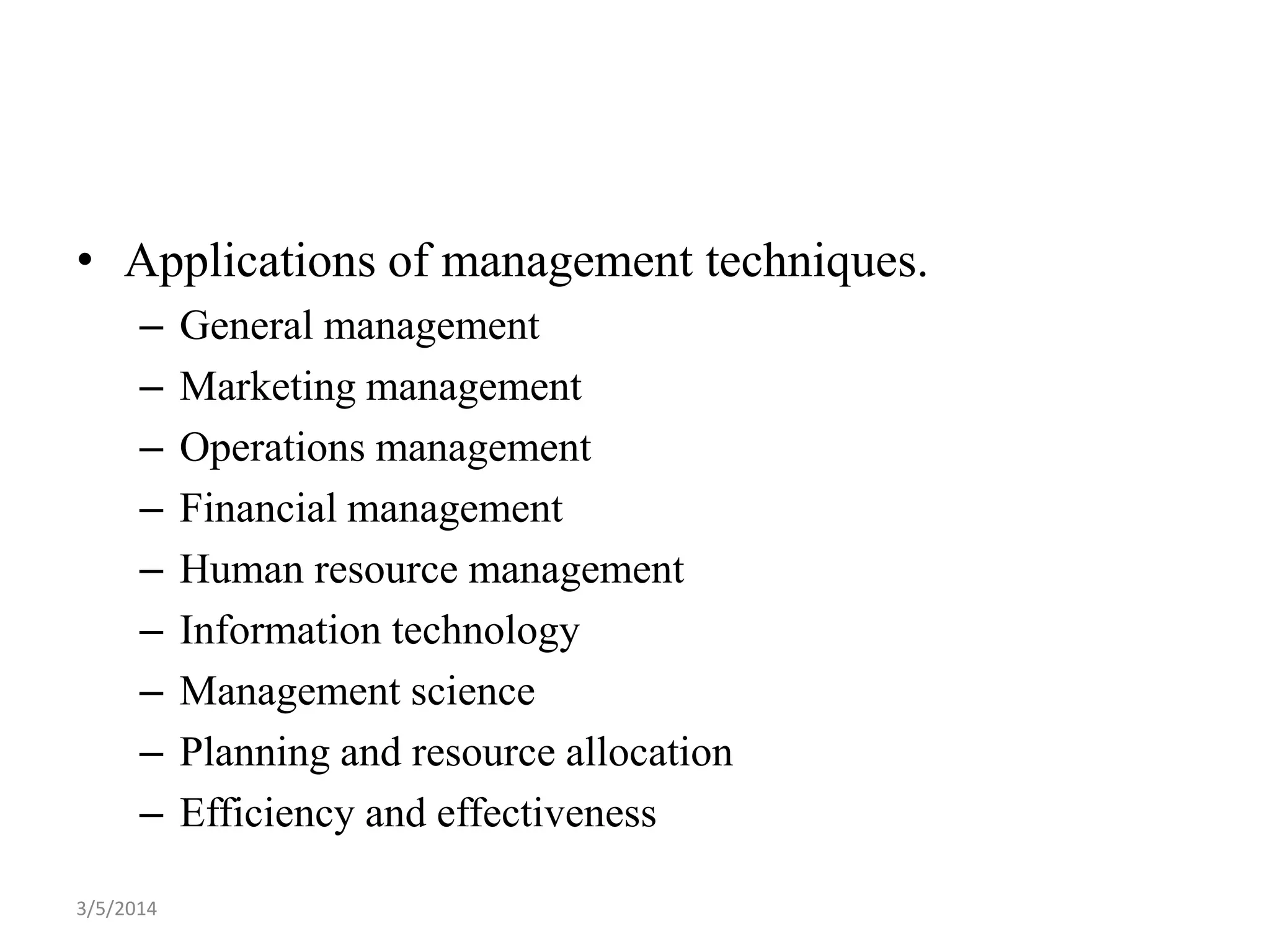 Modern management techniques | PPTX