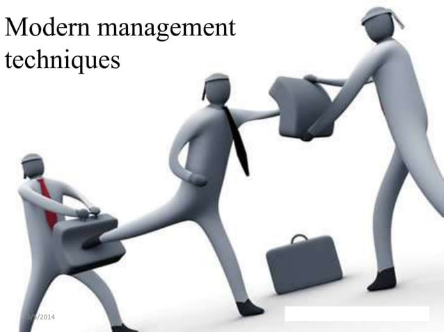 Modern management techniques | PPTX