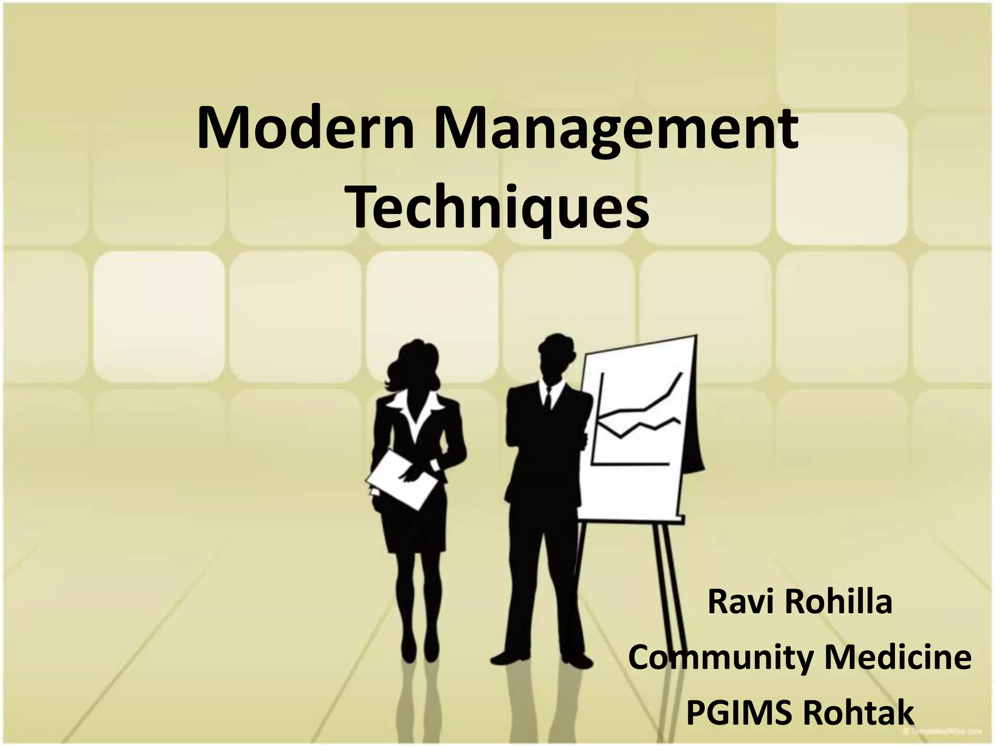 Modern management techniques | PPTX