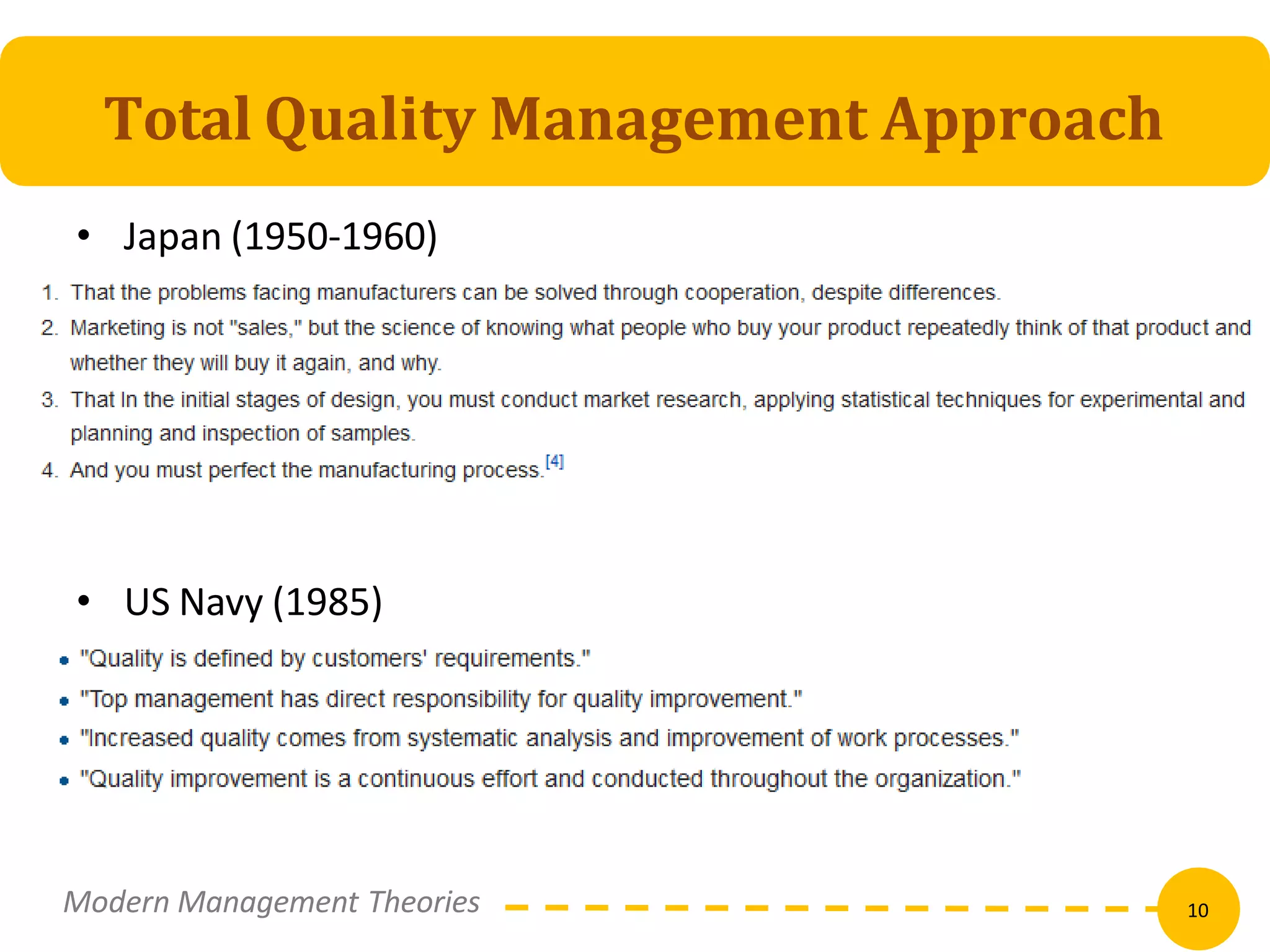 MODERN MANAGEMENT THEORIES | PPTX