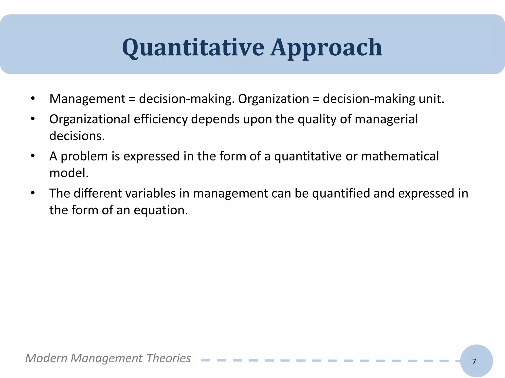 MODERN MANAGEMENT THEORIES | PPTX