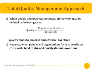 MODERN MANAGEMENT THEORIES | PPTX