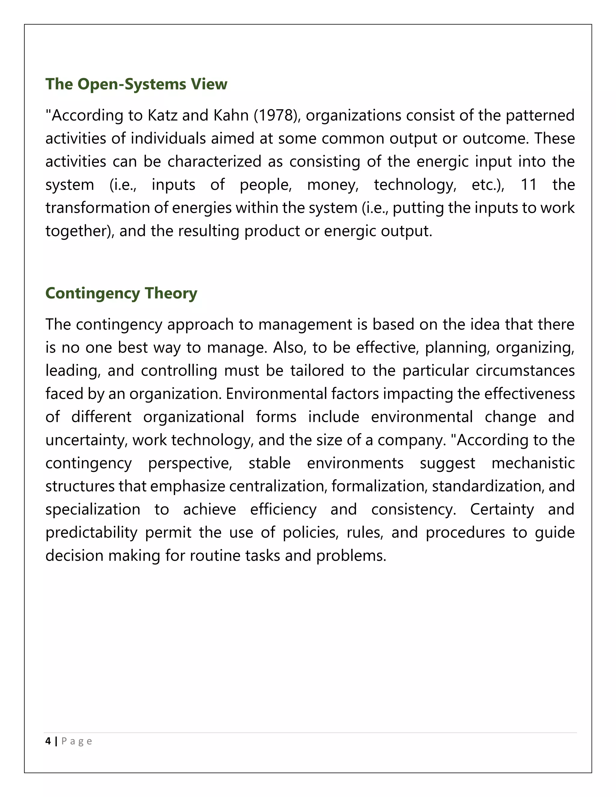 Modern Management Thoughts | PDF