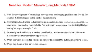 Modern manufacturing methods | PPTX