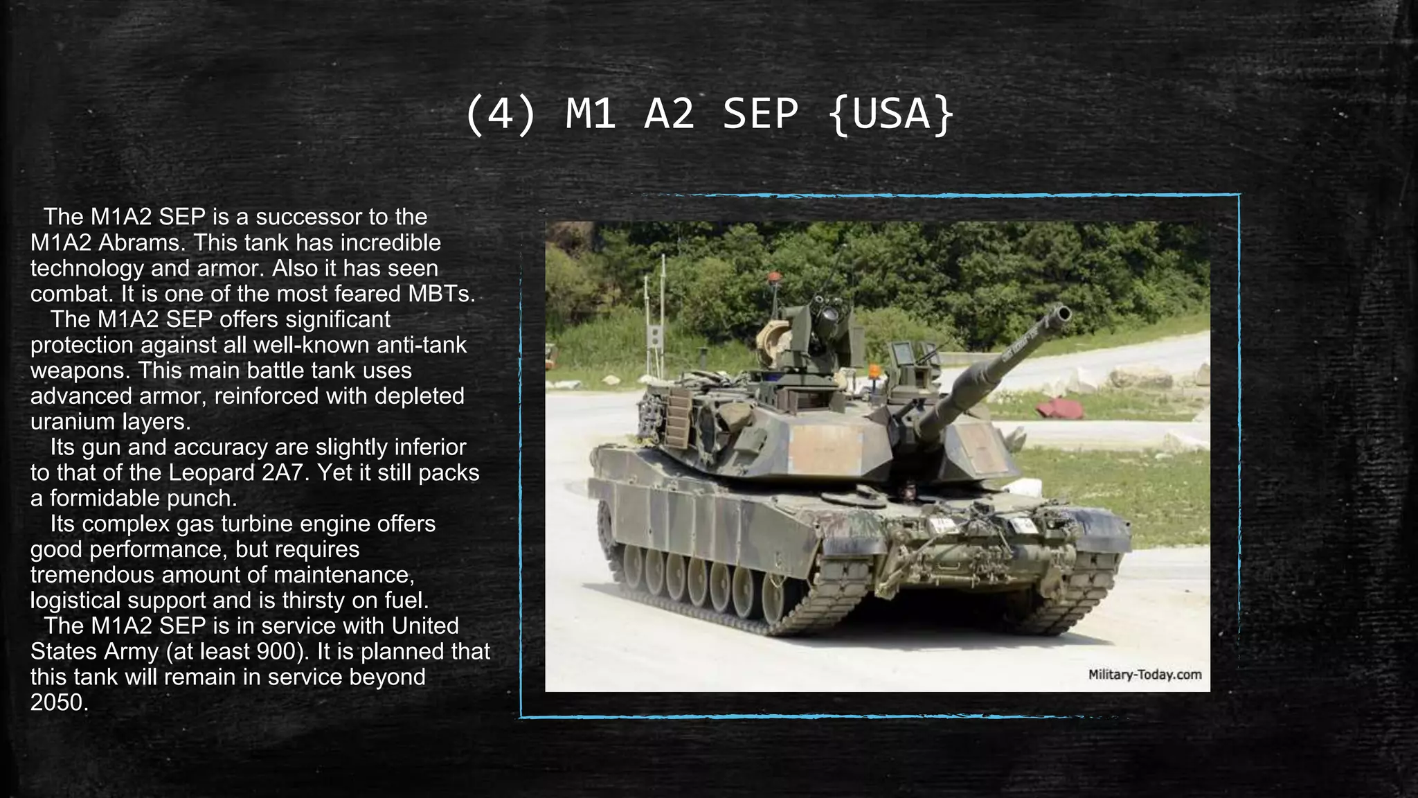Modern main battle tanks | PPTX
